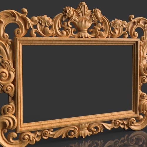 Wooden Frame Frame Unfinished Wood Shape Wood Wall - Etsy