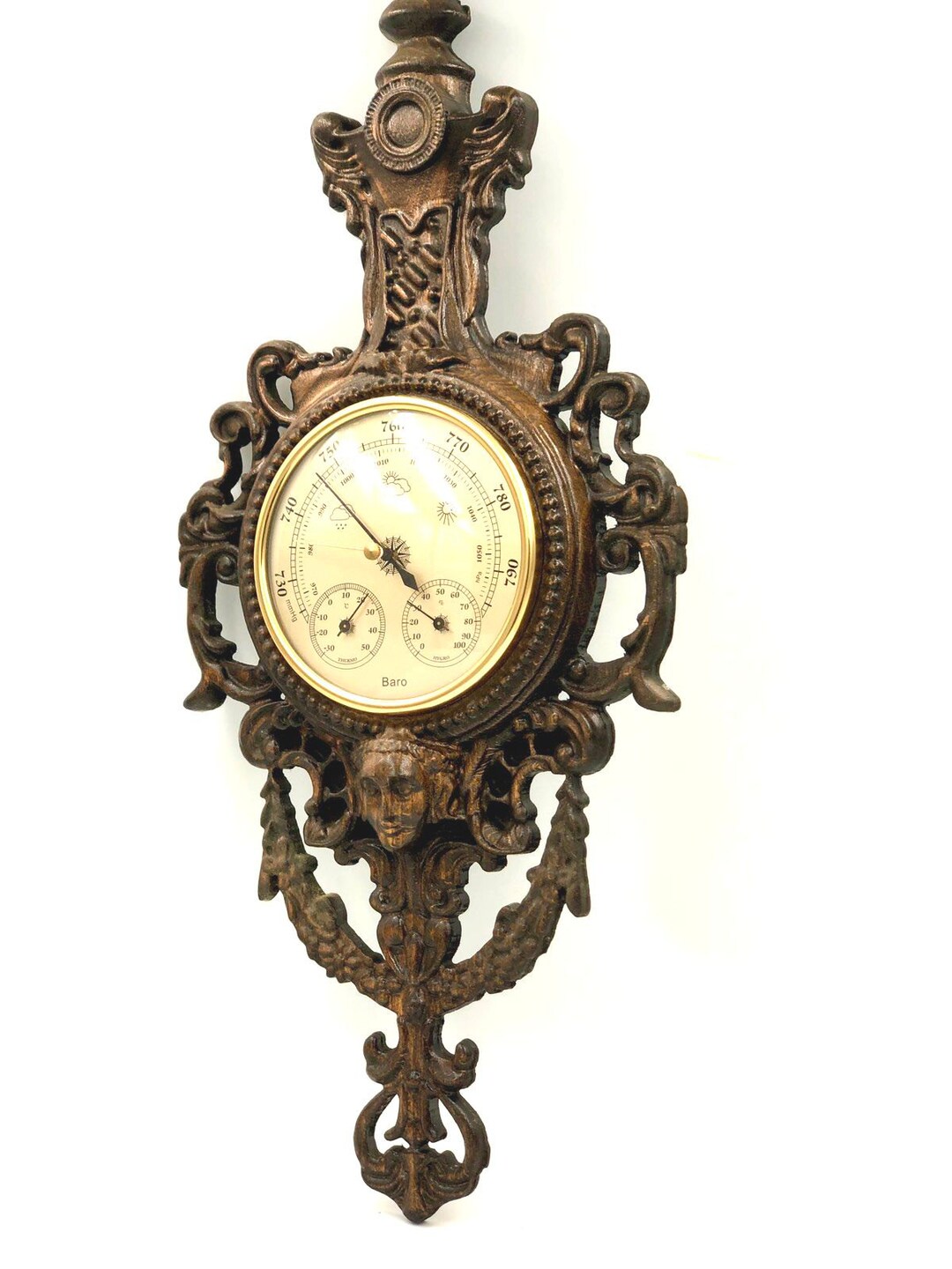 Heritage Atmospheres Vintage Weather Station Barometer - A Timeless ...