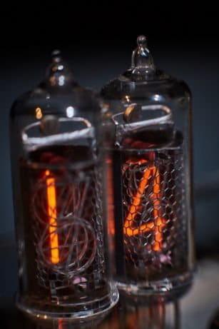 Clock on Vacuum Tubes Indicators IN-14 Tubes Clock With 6 | Etsy