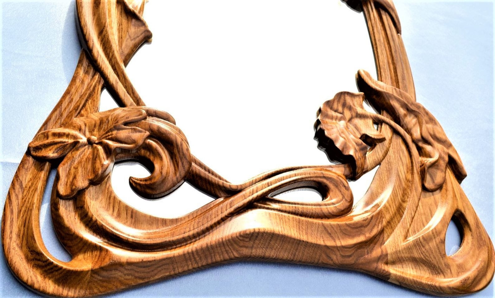 Carved Wall Mirror Wood Wall Mirror 36 Inches - Etsy