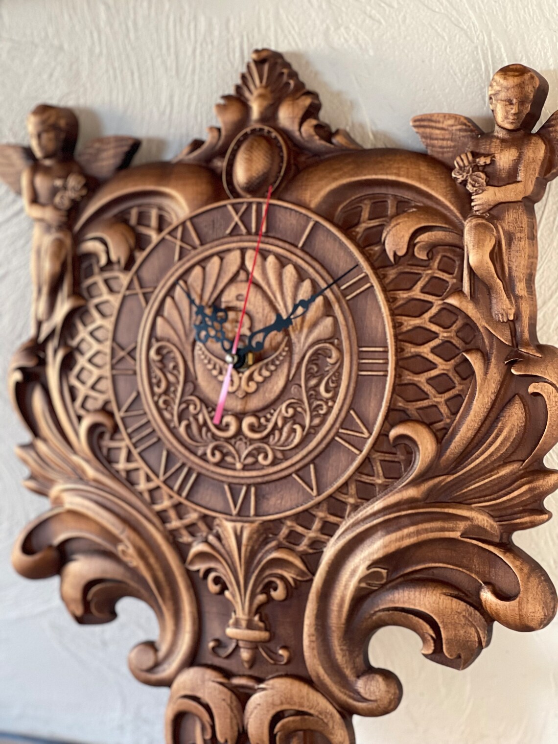 Heavenly Timekeeping: Introducing the Exquisite Wooden Angel Clock ...