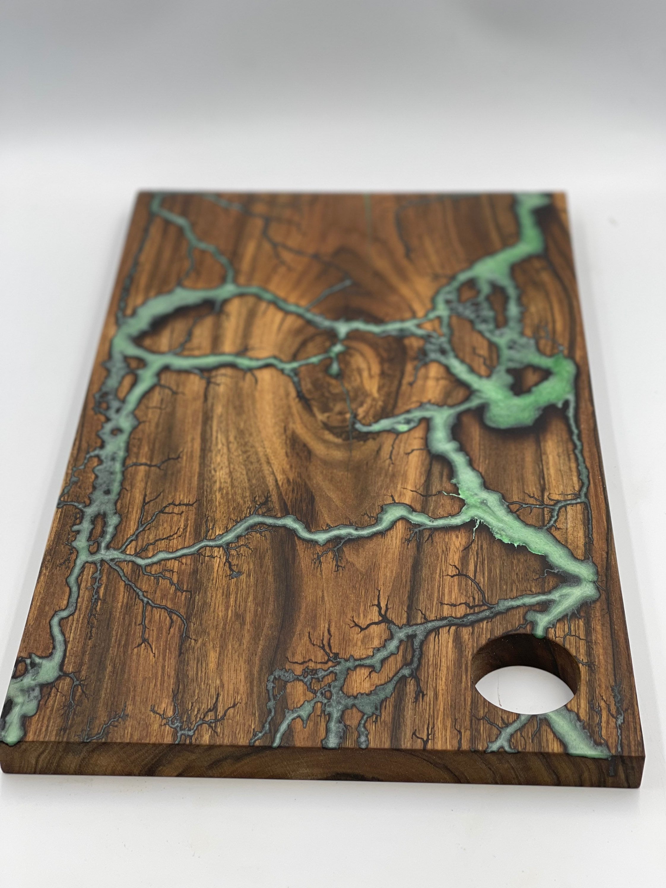 Epoxy Resin Board, Handcrafted River Board, Epoxy Resin, Wooden Serving ...