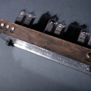 Clock on Vacuum Tubes Indicators IN-14 Tubes Clock With 6 Tubes ...