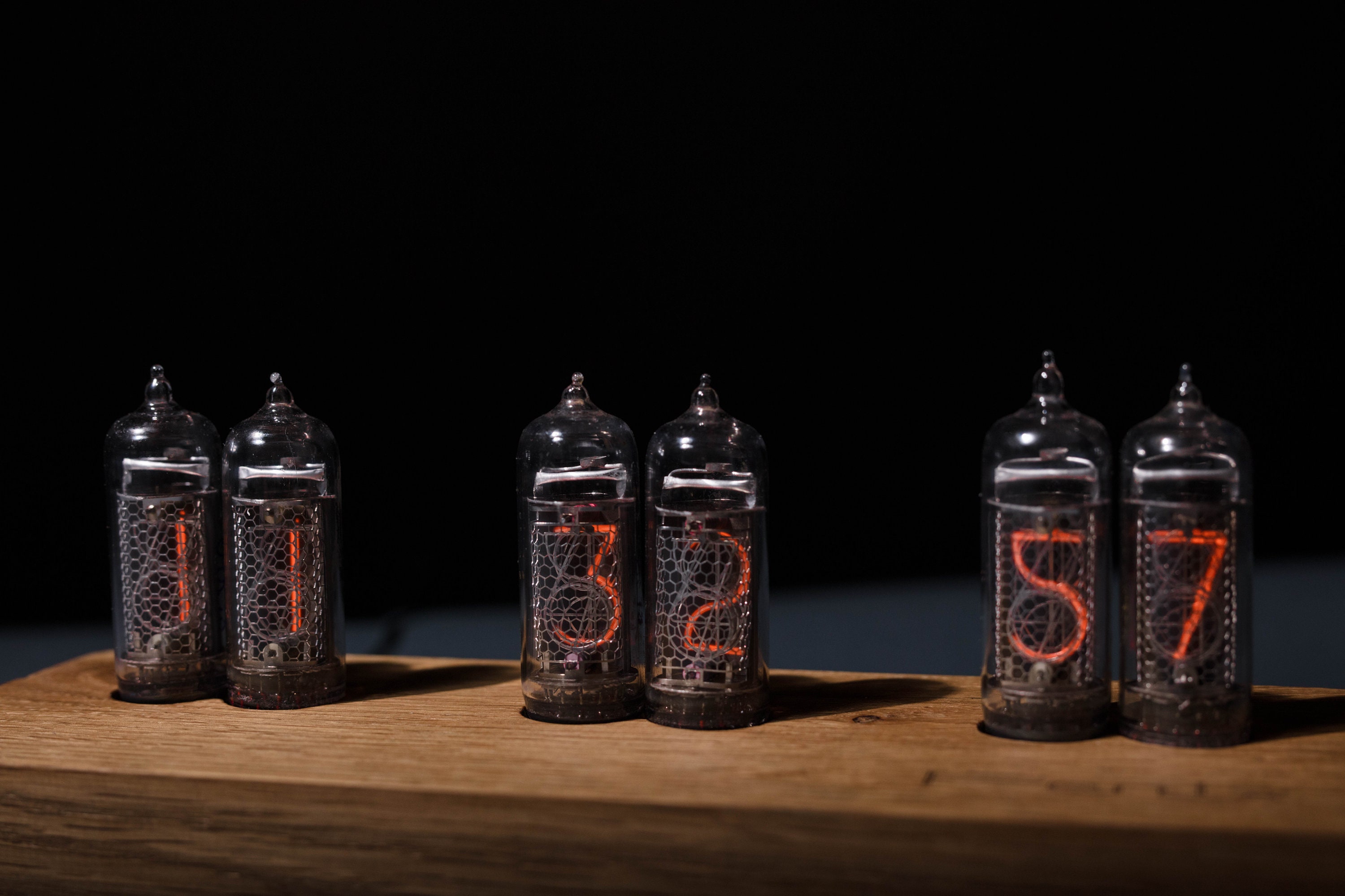 Clock on Vacuum Tubes Indicators IN-14 Tubes Clock With 6 | Etsy