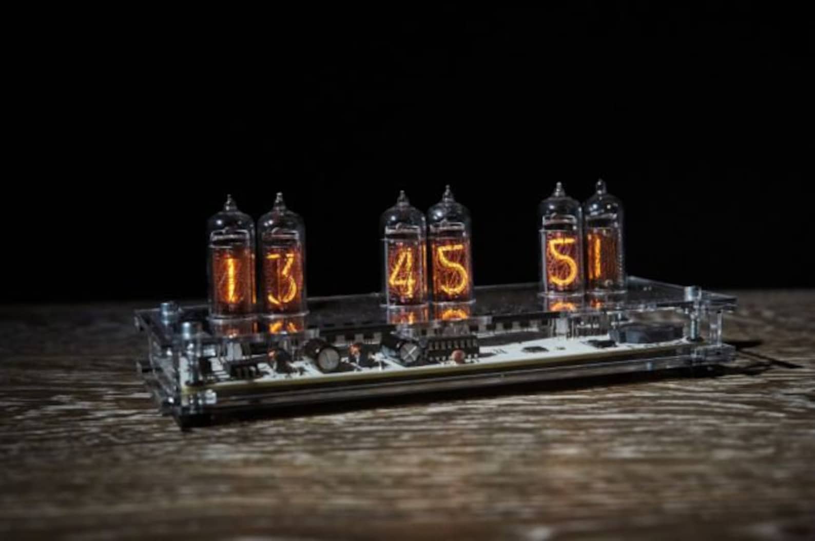 Clock on Vacuum Tubes Indicators IN-14 Tubes Clock With 6 | Etsy