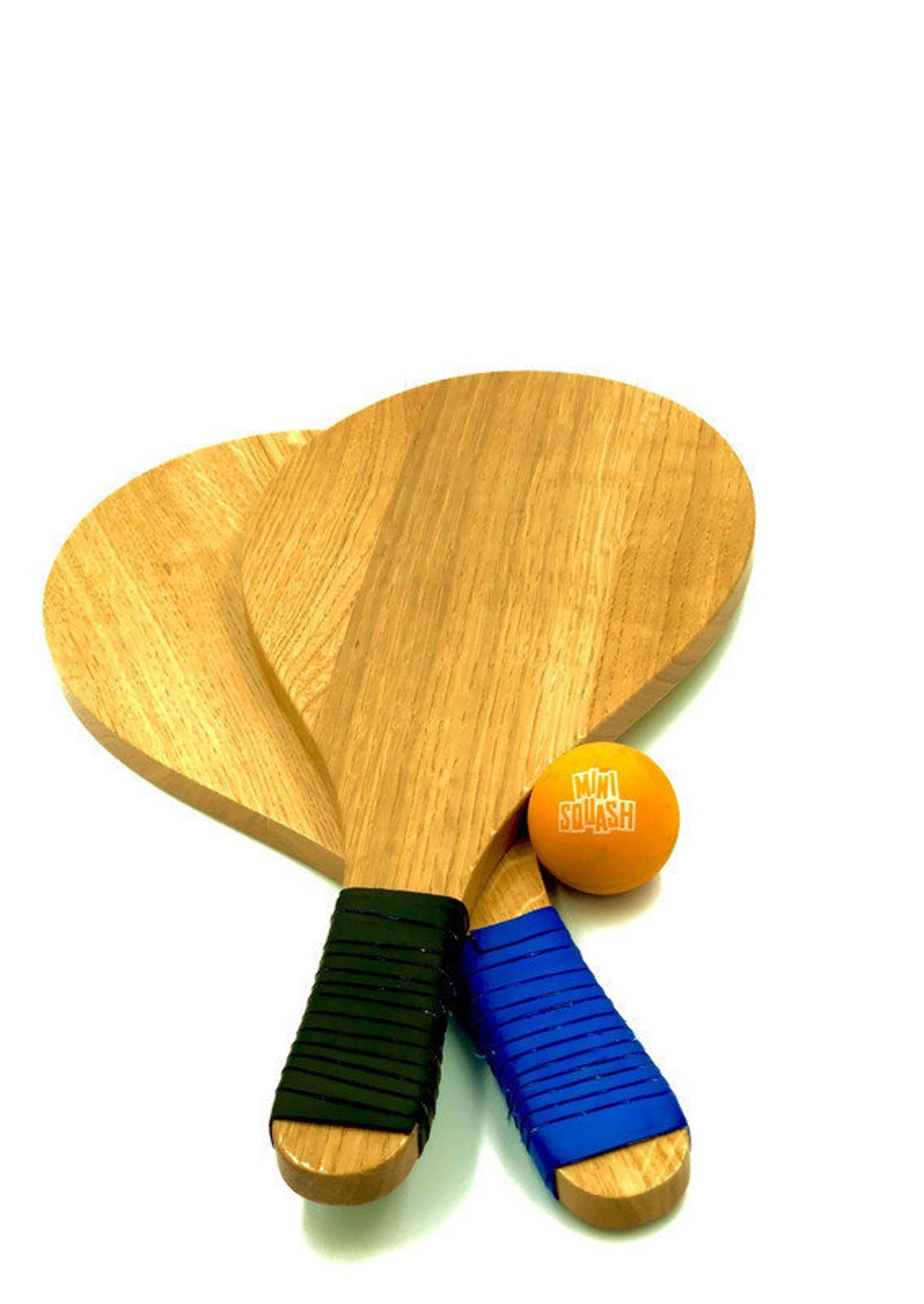 Set for Beach Tennis, Wood Rackets, Frescobol, Paddles and 2 Balls ...