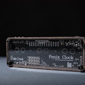 Clock on Vacuum Tubes Indicators IN-14 Tubes Clock With 6 Tubes ...