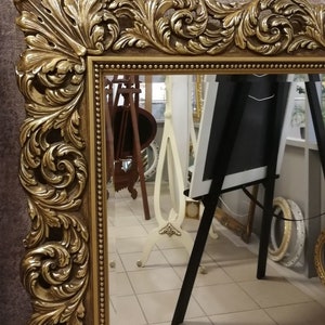 Antique Gold Wall Mirror, Rustic Charm Meets Timeless Elegance: Large ...