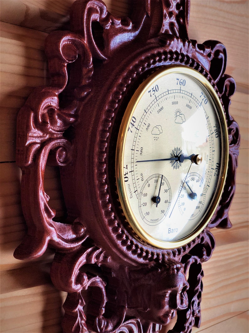 Vintage Weather Instrument Barometer Temperature Humidity - Etsy