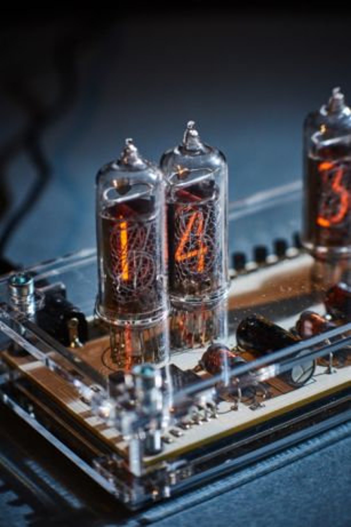 Clock on Vacuum Tubes Indicators IN-14 Tubes Clock With 6 - Etsy