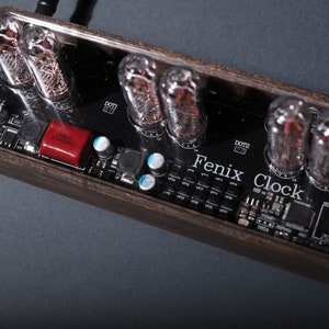 Clock on Vacuum Tubes Indicators IN-14 Tubes Clock With 6 Tubes ...