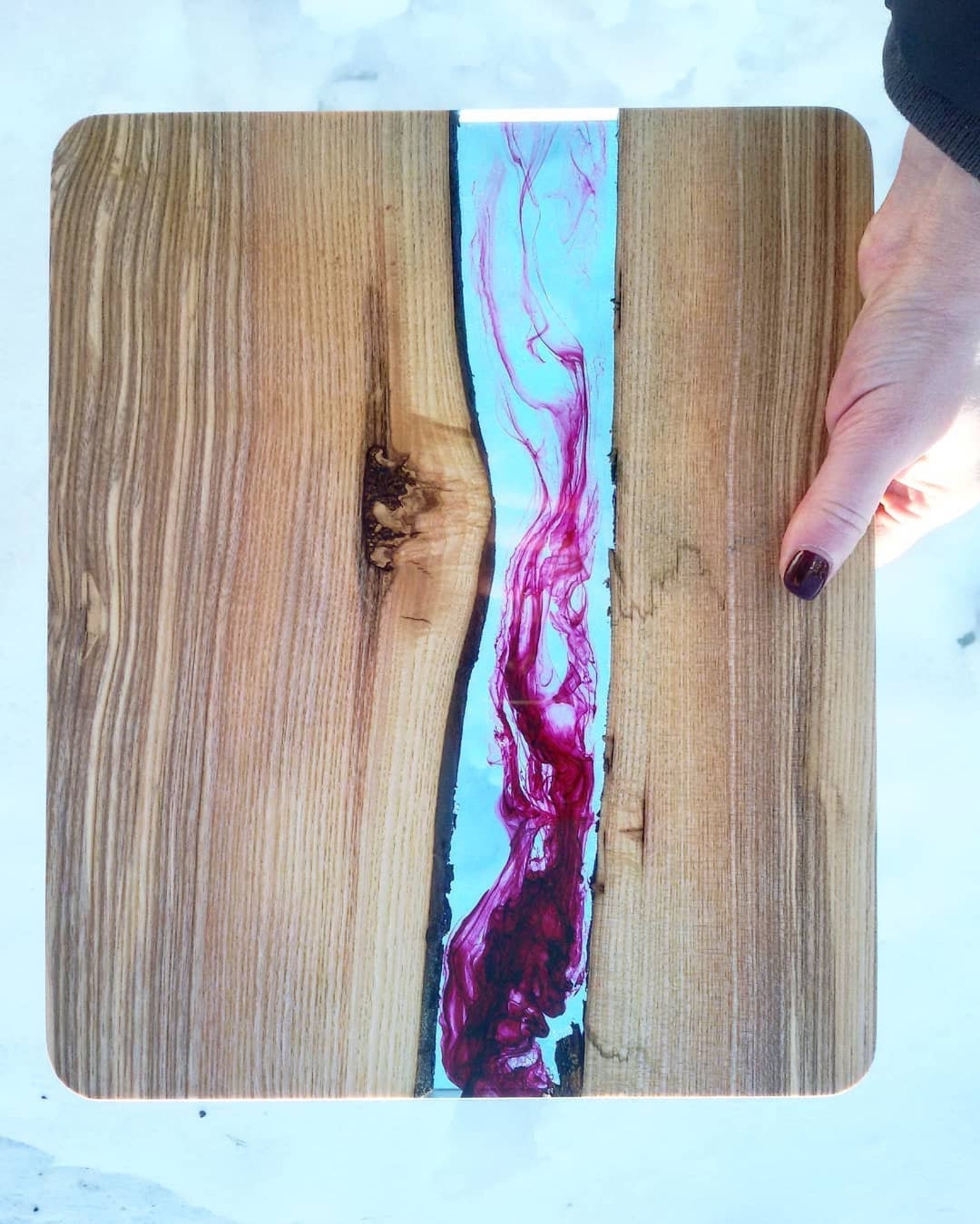 Epoxy Resin Board Handcrafted River Board Epoxy Resin Wooden - Etsy