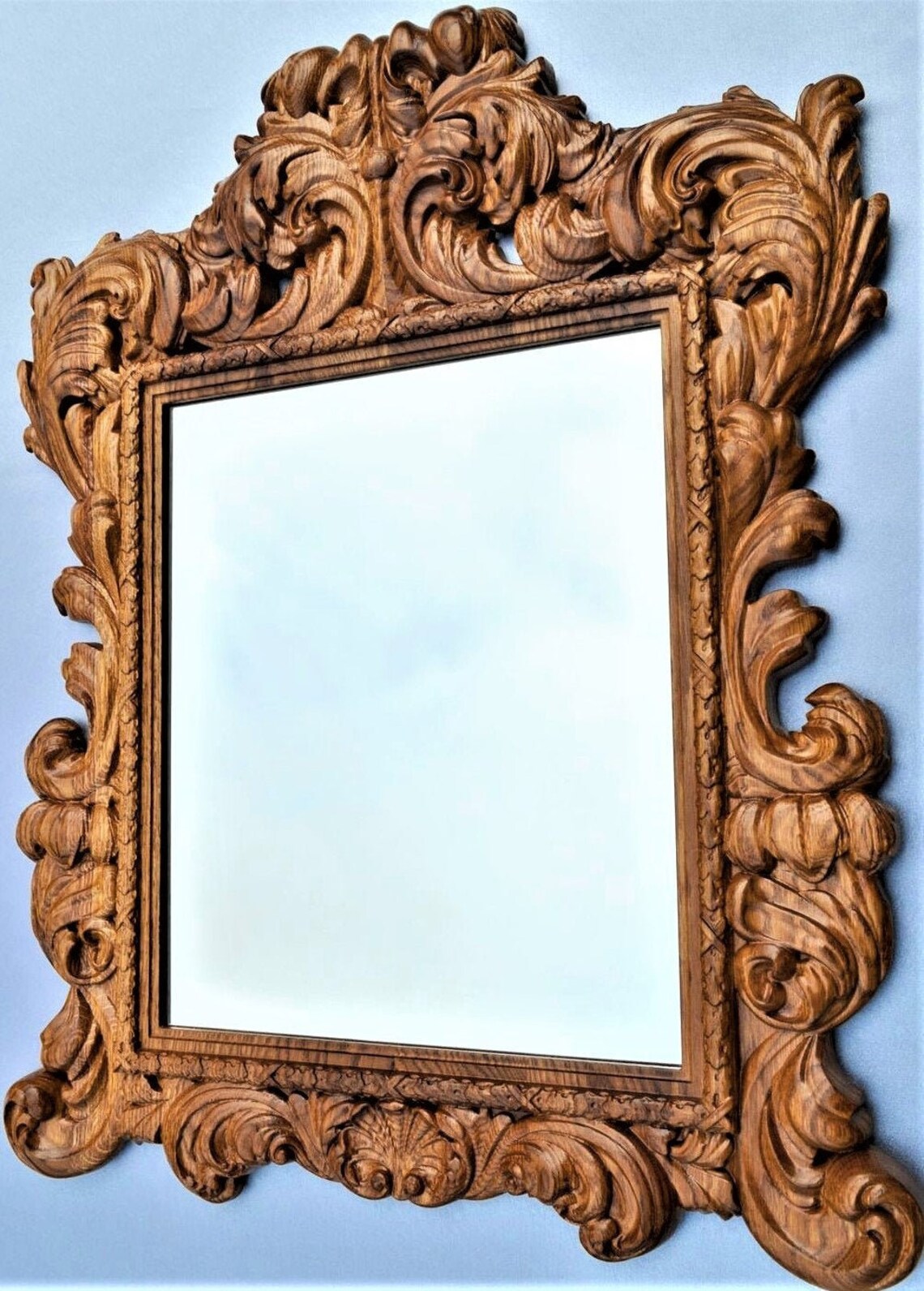 Carved Wall Mirror Wood Wall Mirror Wall Mirror Large Wall - Etsy