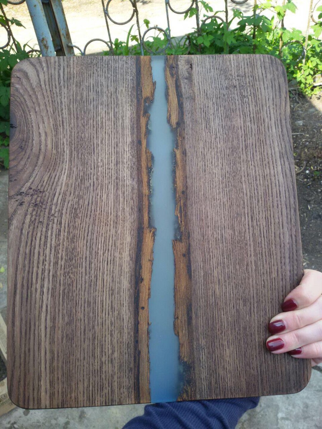 Epoxy Resin Board, Handcrafted River Board, Epoxy Resin Wooden Serving ...