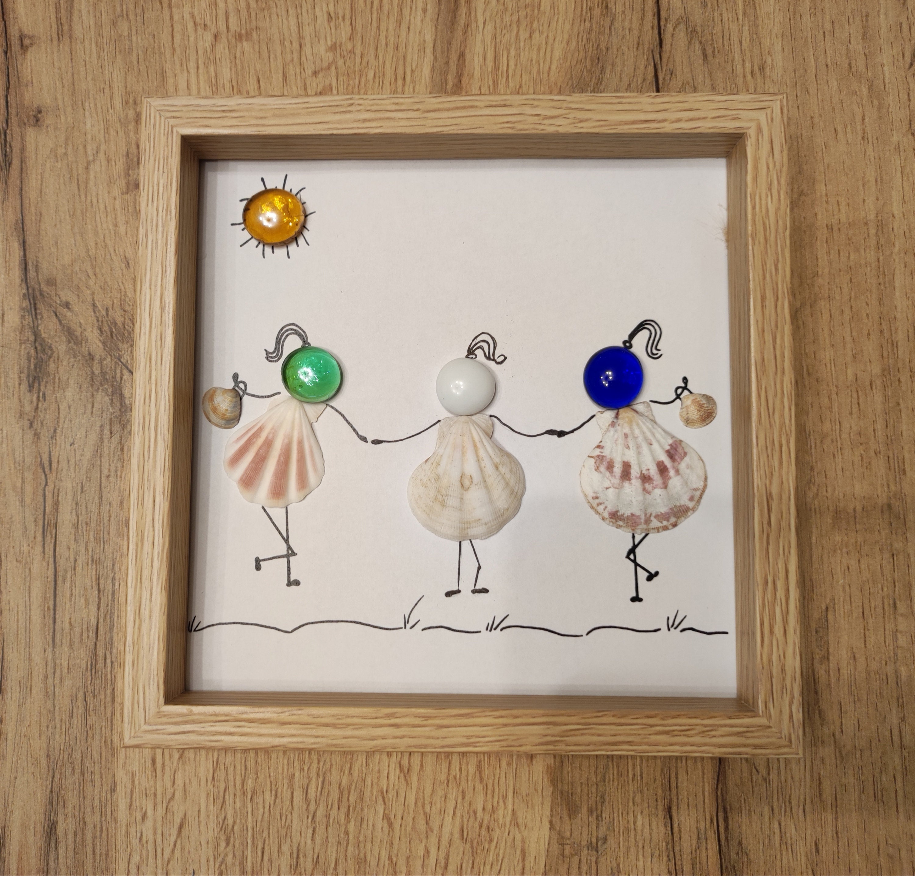 3 Girls Seashells Personalised Best Friend Gifts Sisters Gift Pebble ...