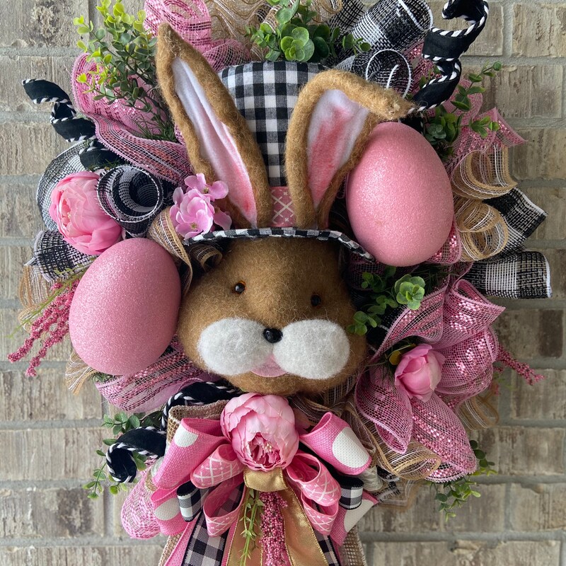 Easter Bunny Wreath - Etsy