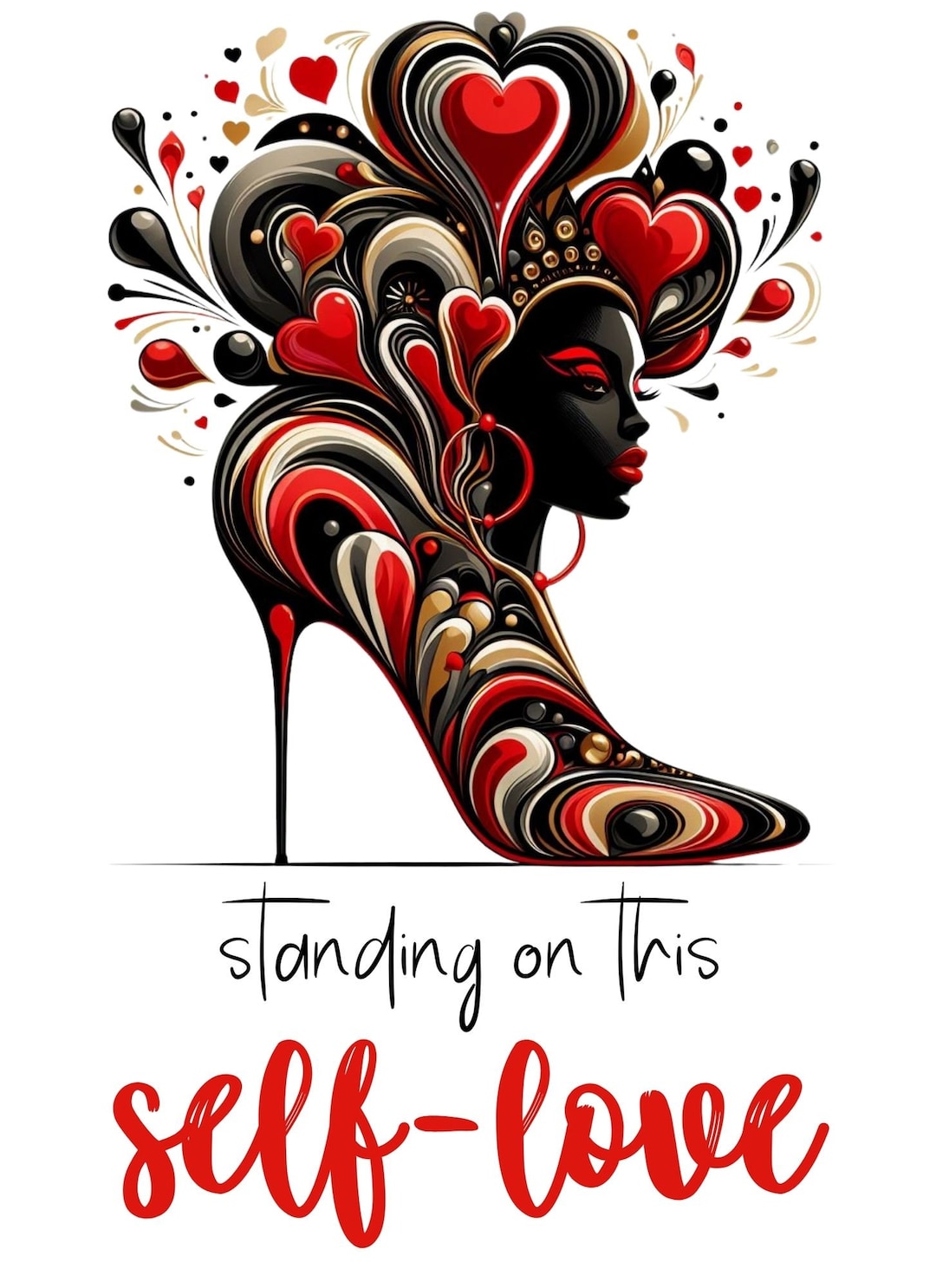 Queen, Heel, Step Into Love Day, Hearts, Valentines Day, Spiritual ...