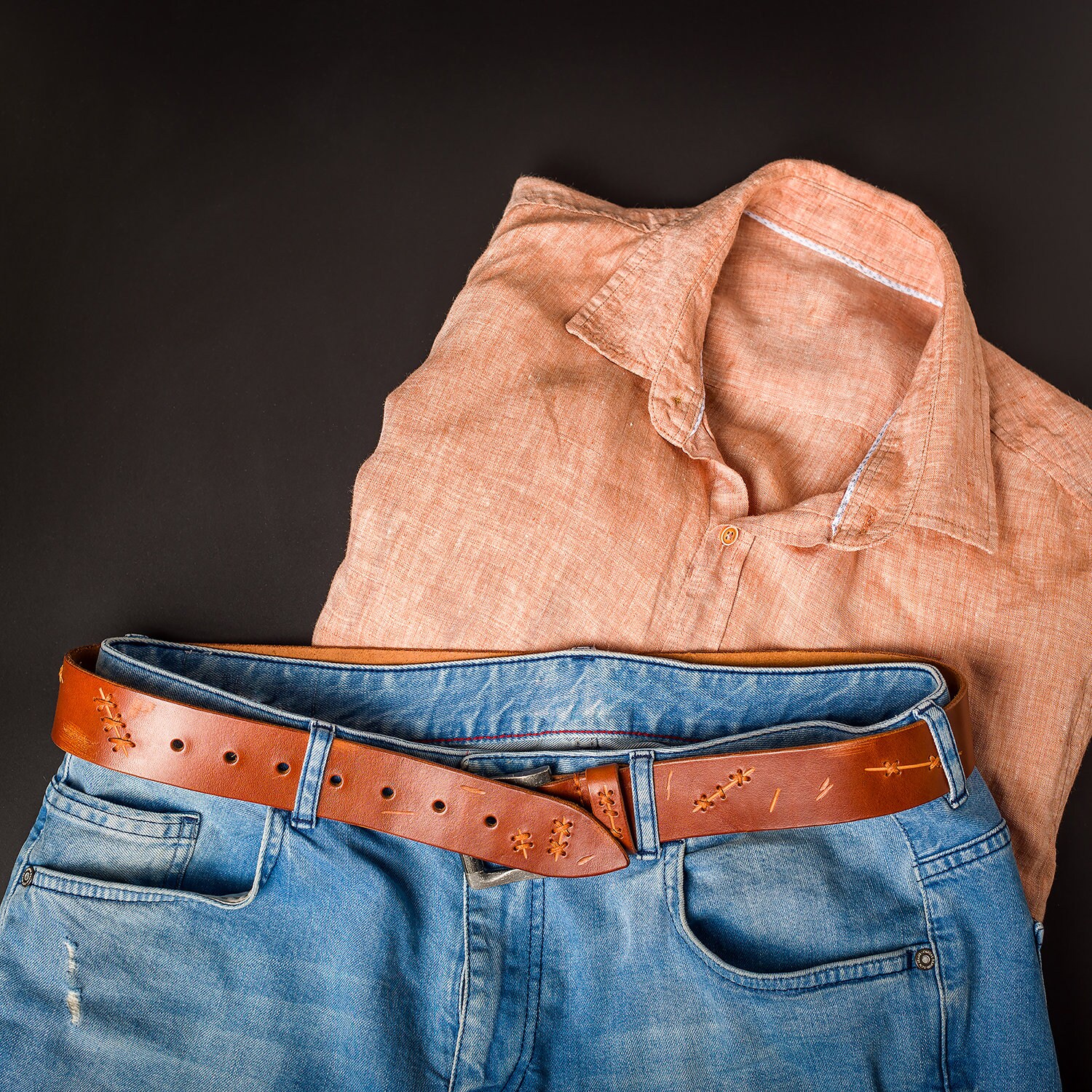 Aged Leather Belt, Distressed Leather Belt, Western Belt, Designer ...