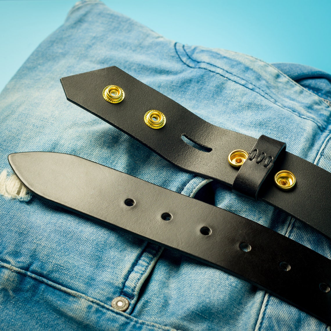 Leather Belt Strap Buckleless Belt Replacement Strip | Etsy