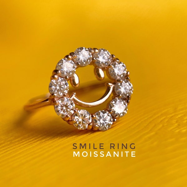 Smiley Ring - Etsy
