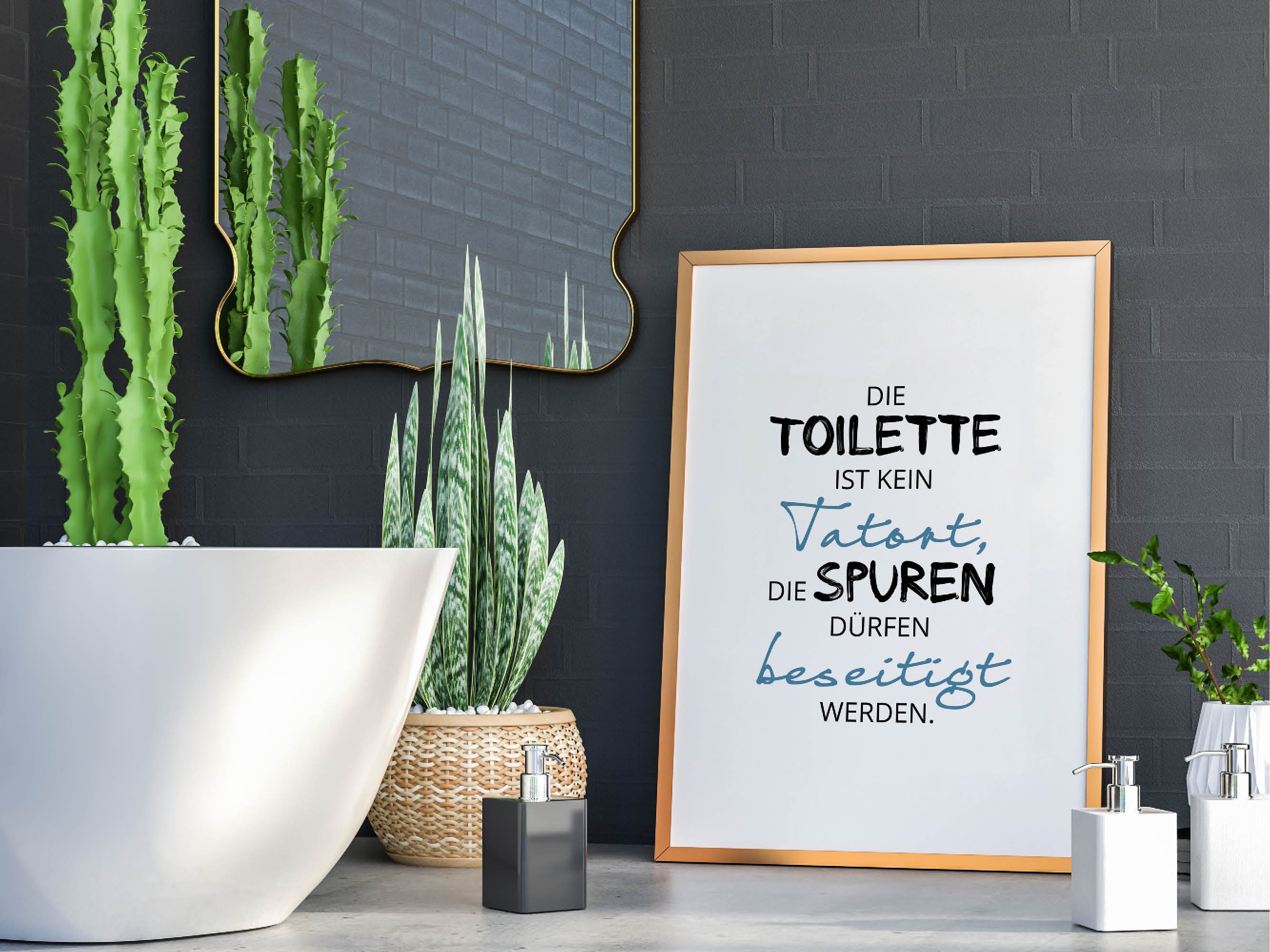 Die Toilette ist kein Tatort die Spuren dürfen beseitigt werden ...