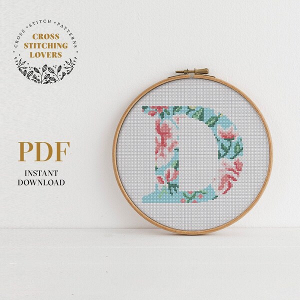 Crossstitch Monogram - Etsy
