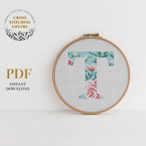 Letter Cross Stitch Pattern - Etsy