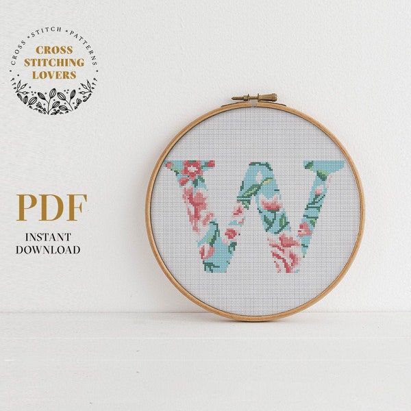 Crossstitch Monogram - Etsy