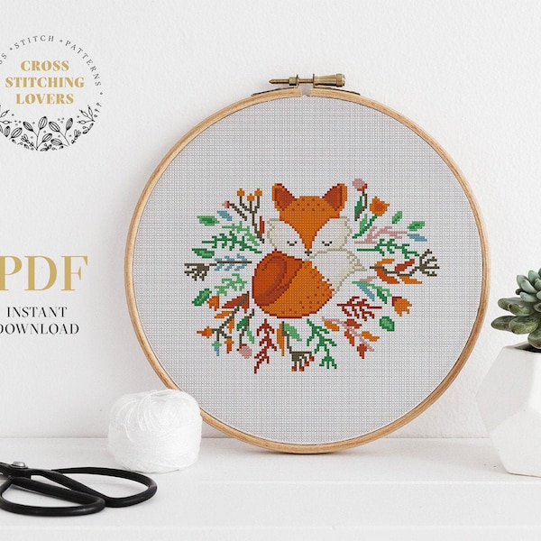 Fox Cross Stitch - Etsy