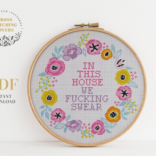 Snarky Cross Stitch Pattern Funny and Subversive Counted - Etsy Australia