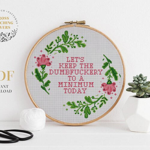 Subversive Cross Stitch Pattern Modern Embroidery Design - Etsy