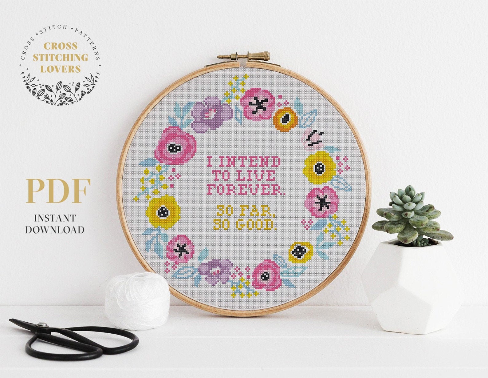 Quote Cross Stitch Pattern Funny Saying Counted Cross Stitch - Etsy
