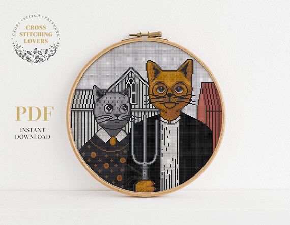 Funny Cross Stitch Pattern Painting Counted Cross Stitch PDF | Etsy