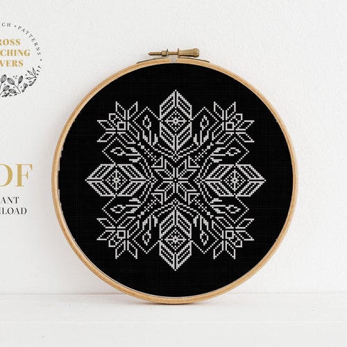 Magical Snowflake Cross Stitch Pattern - Etsy