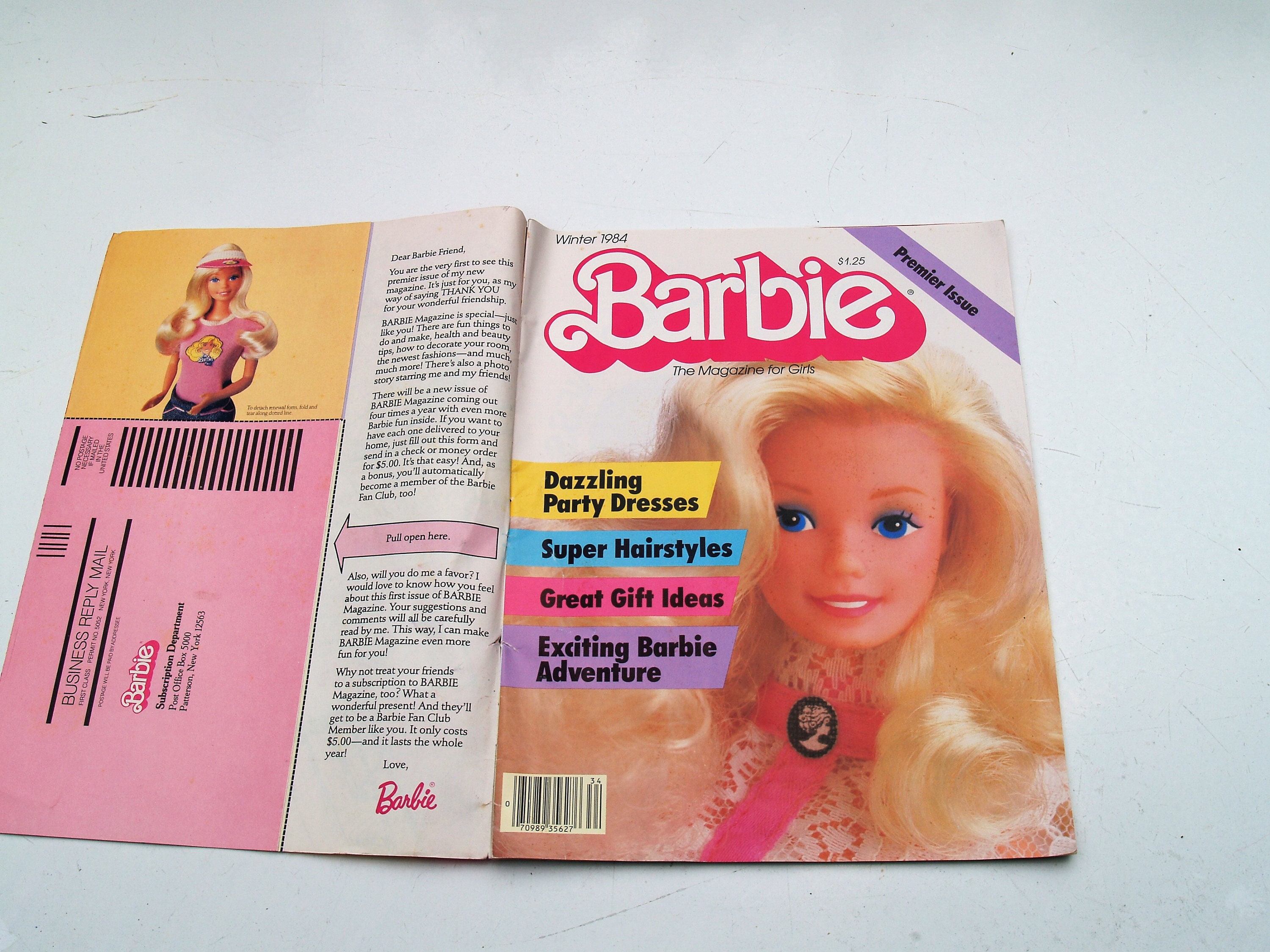 Primer Issue Barbie the Magazine for Girls Winter 1984 First - Etsy