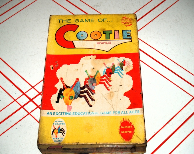 Vintage 1949 the Game of Cootie Board Game - Etsy