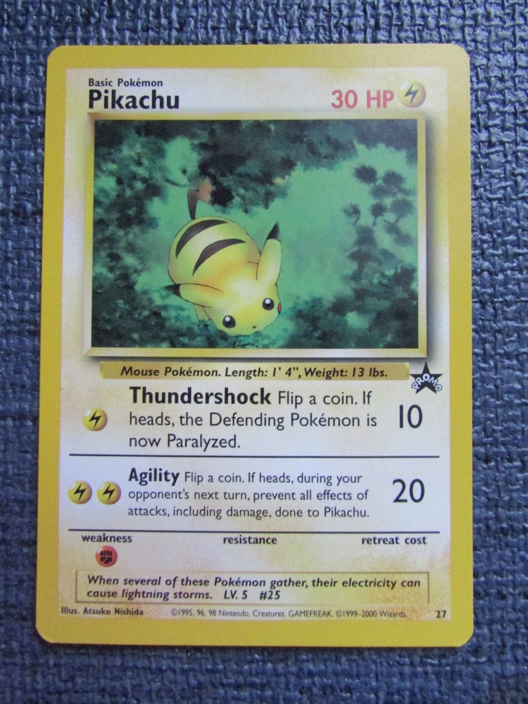 Pikachu "bumblebee" Black Star Promo #27 - Etsy