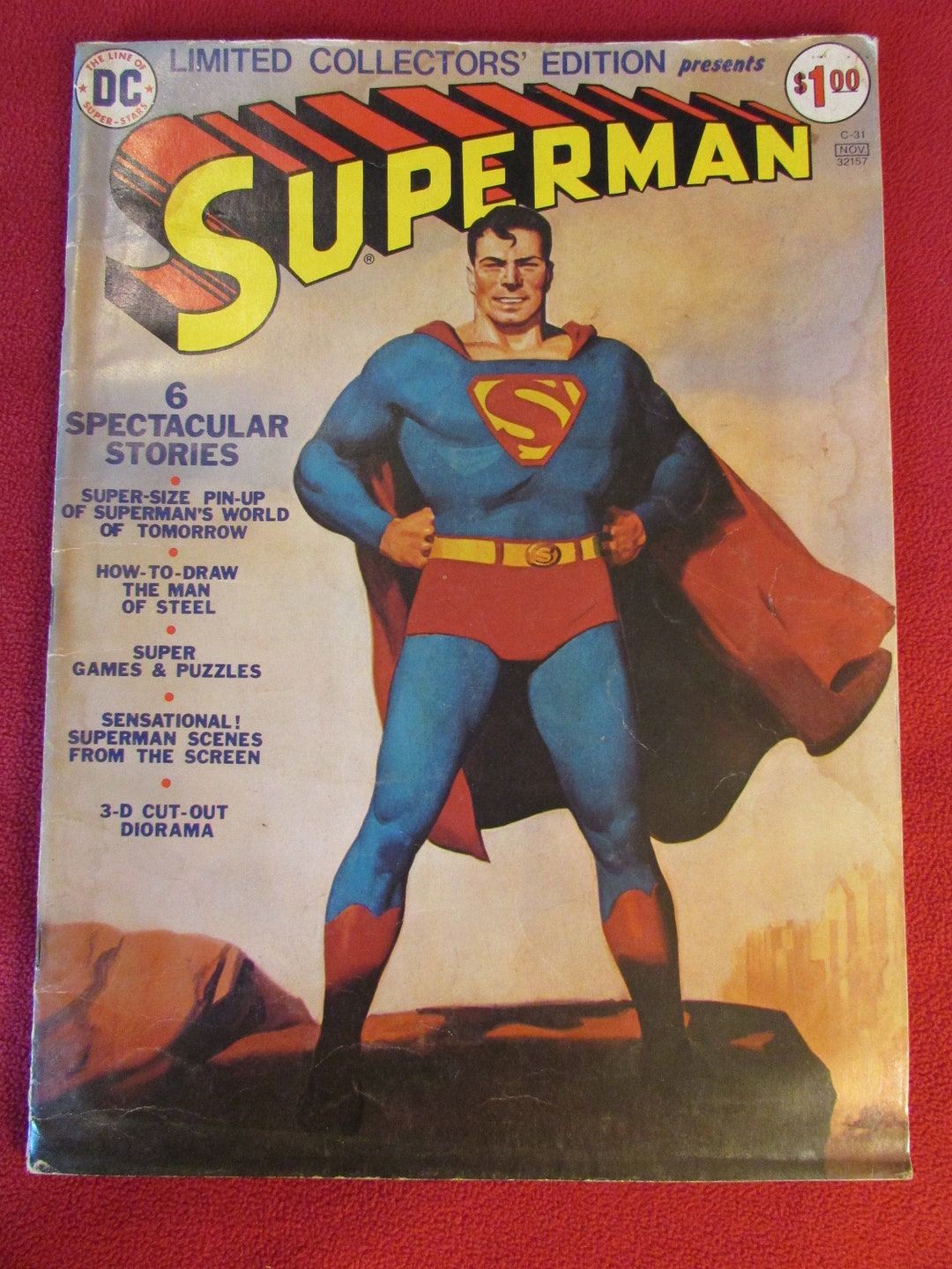 DC Comics "superman" Limited Edition Comic Oct/nov. 1974 - Etsy