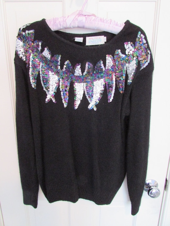 Vintage 1980s sequined silk - Gem