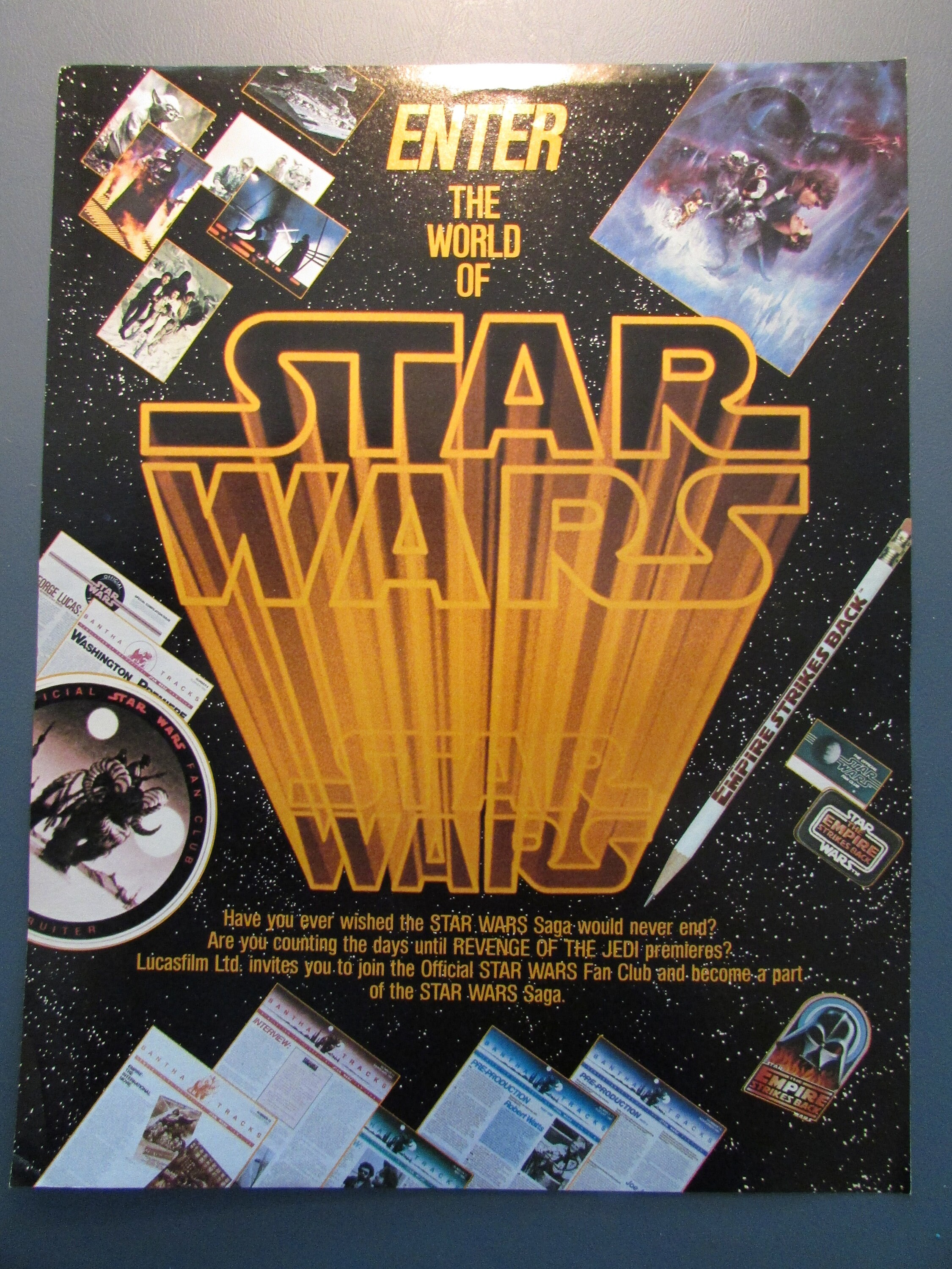 Star Wars Official Fan Club Application Forms 1982 - Etsy