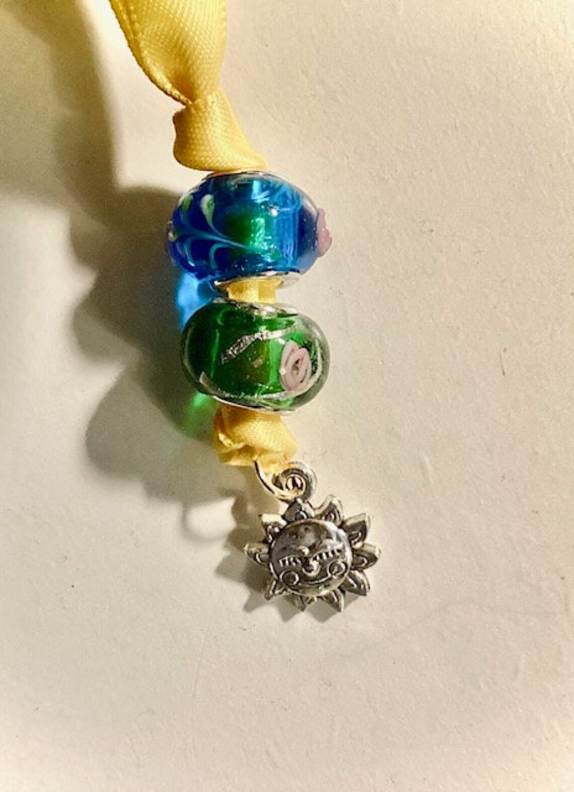 Fancy Beaded Ribbon Bookmarks, With Charm (set of 2) *customized* - Etsy