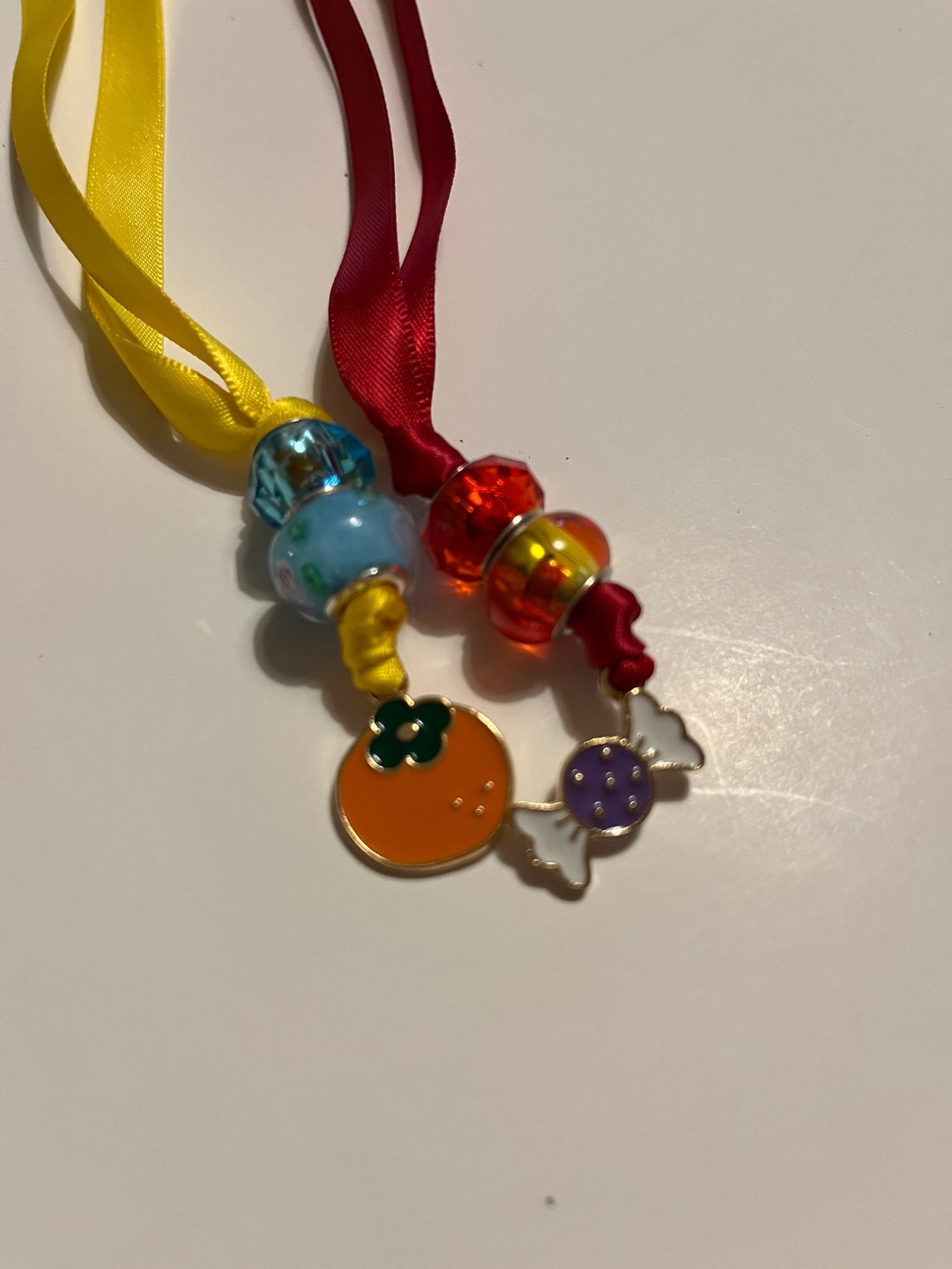 Fall Themed Fancy Beaded Ribbon Bookmarks With Cute Charms - Etsy