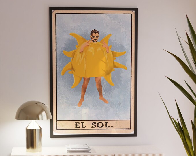 Bad Bunny "el Sol" Tarot Poster and Print Set, Bad Bunny Tour Merch, Un ...