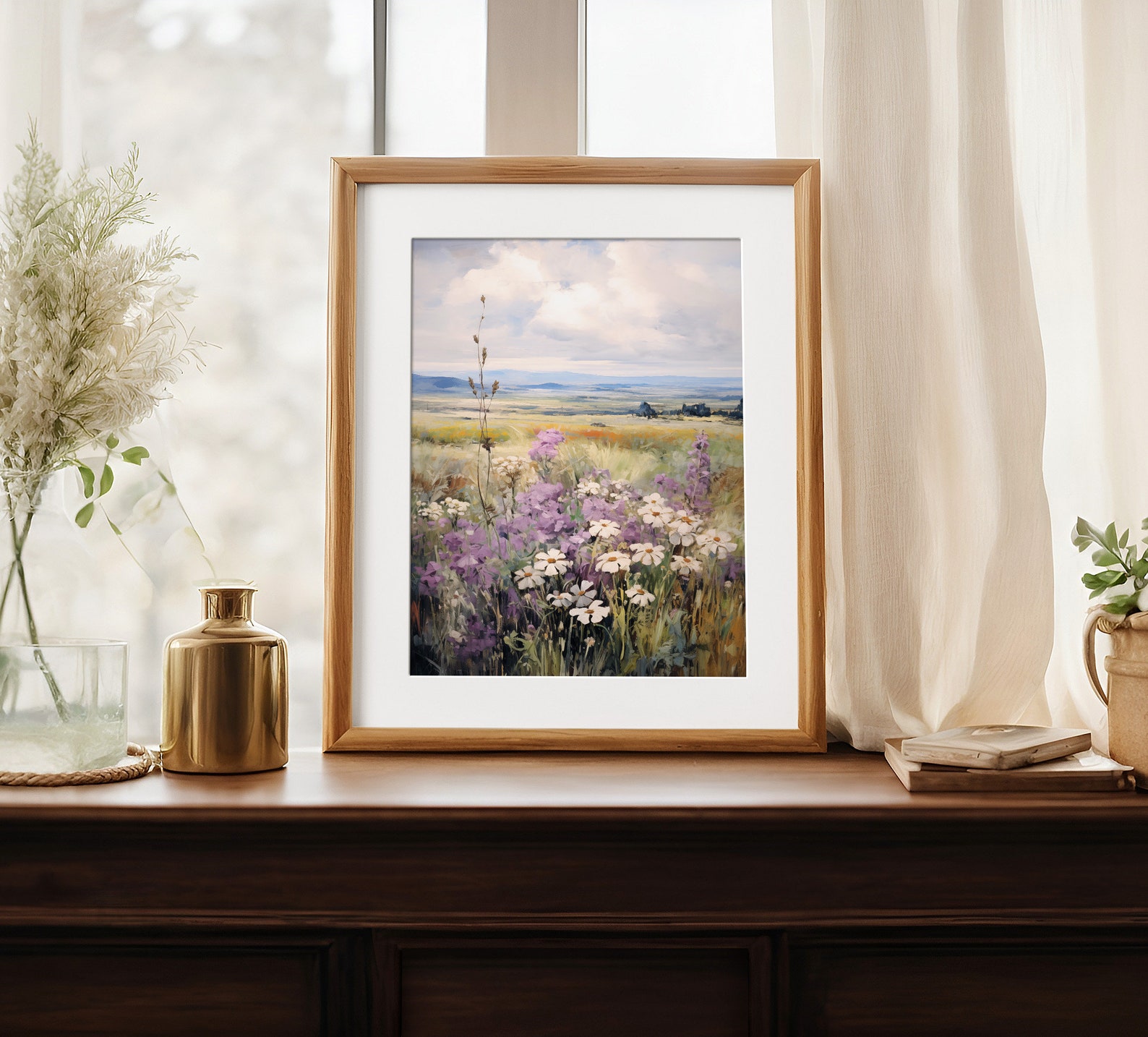 Lavender Fields Vintage Wall Art | Spring Cottagecore Decor | French ...