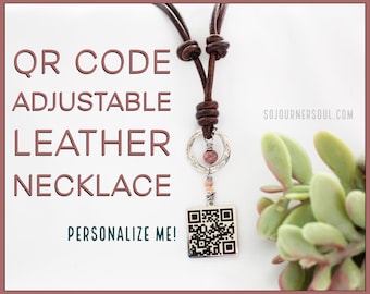 Qr Code Necklace - Etsy
