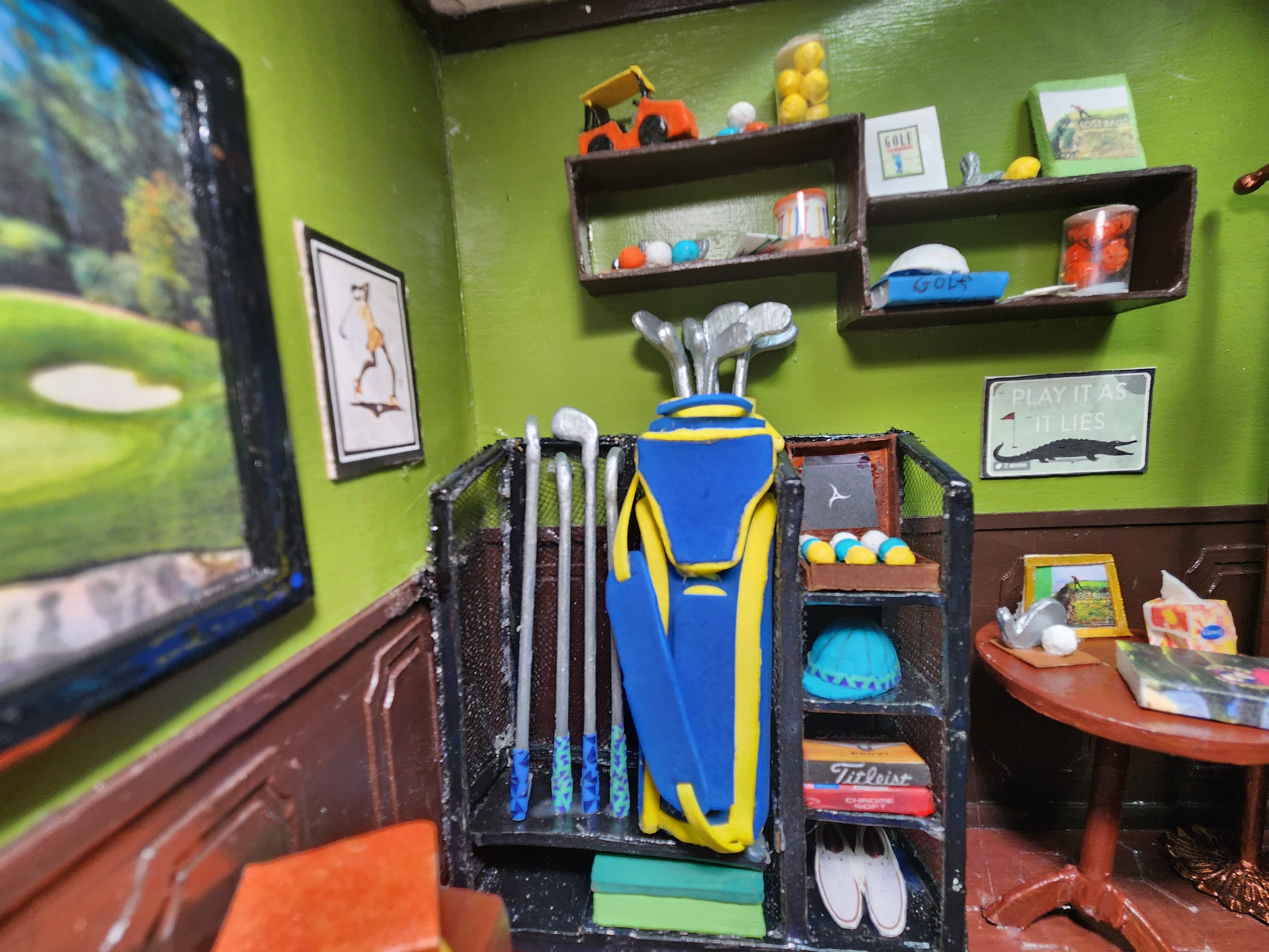Golf Room Diorama - Etsy
