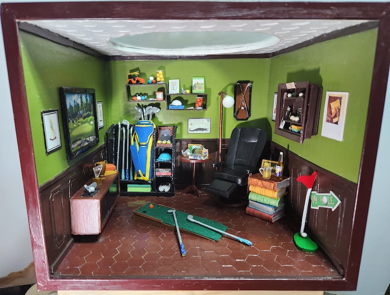 Golf Room Diorama - Etsy