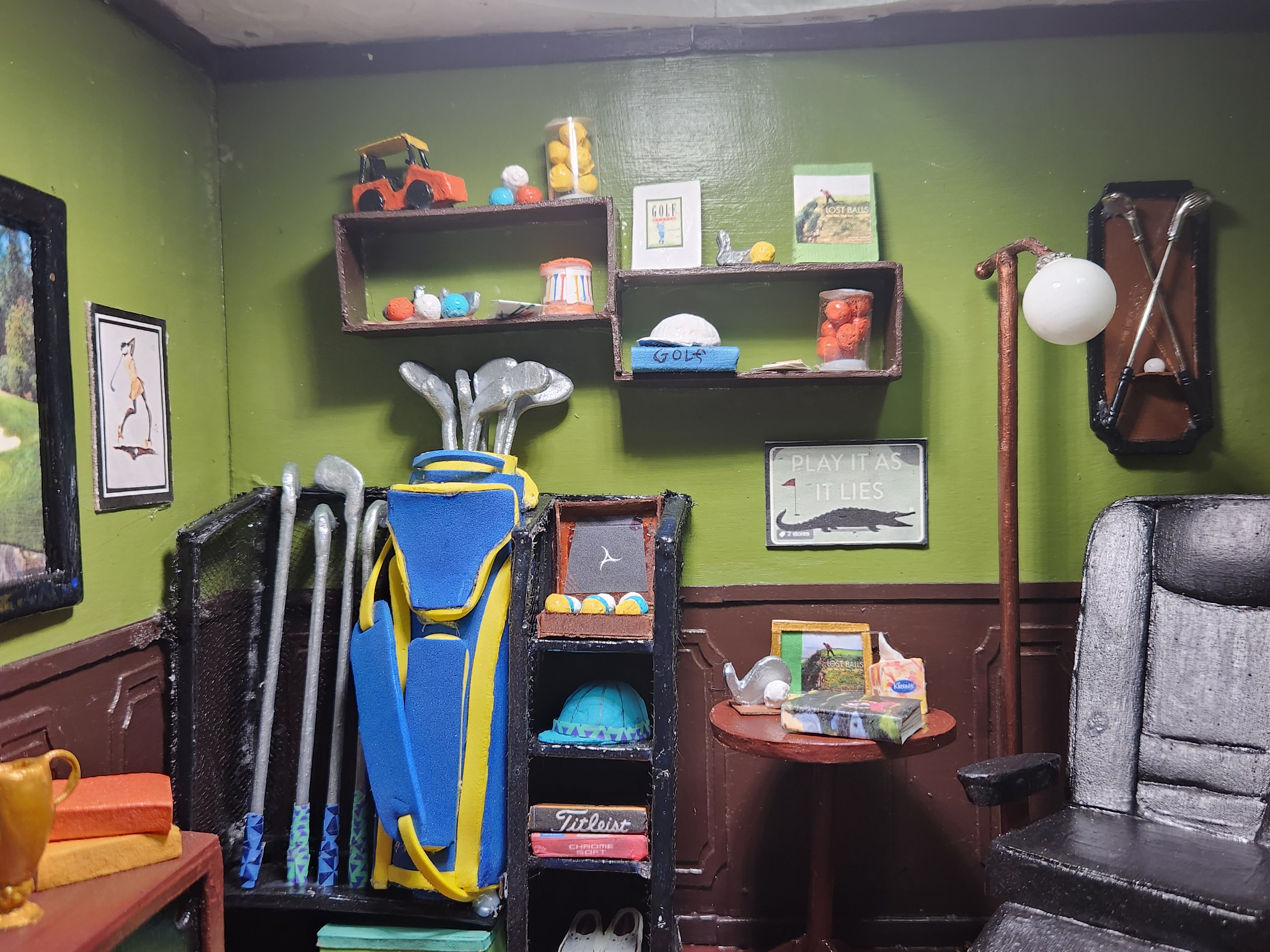 Golf Room Diorama - Etsy