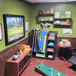 Golf Room Diorama - Etsy
