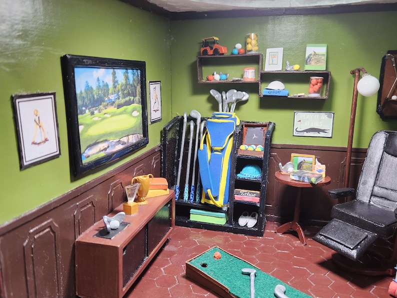 Golf Room Diorama - Etsy